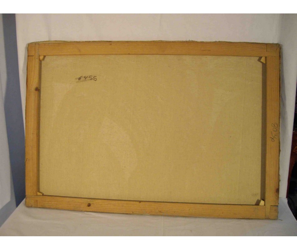 OLEO BODEGON JARRON AZUL